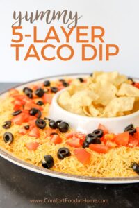 Five Layer Taco Dip - Comfort Food at Home