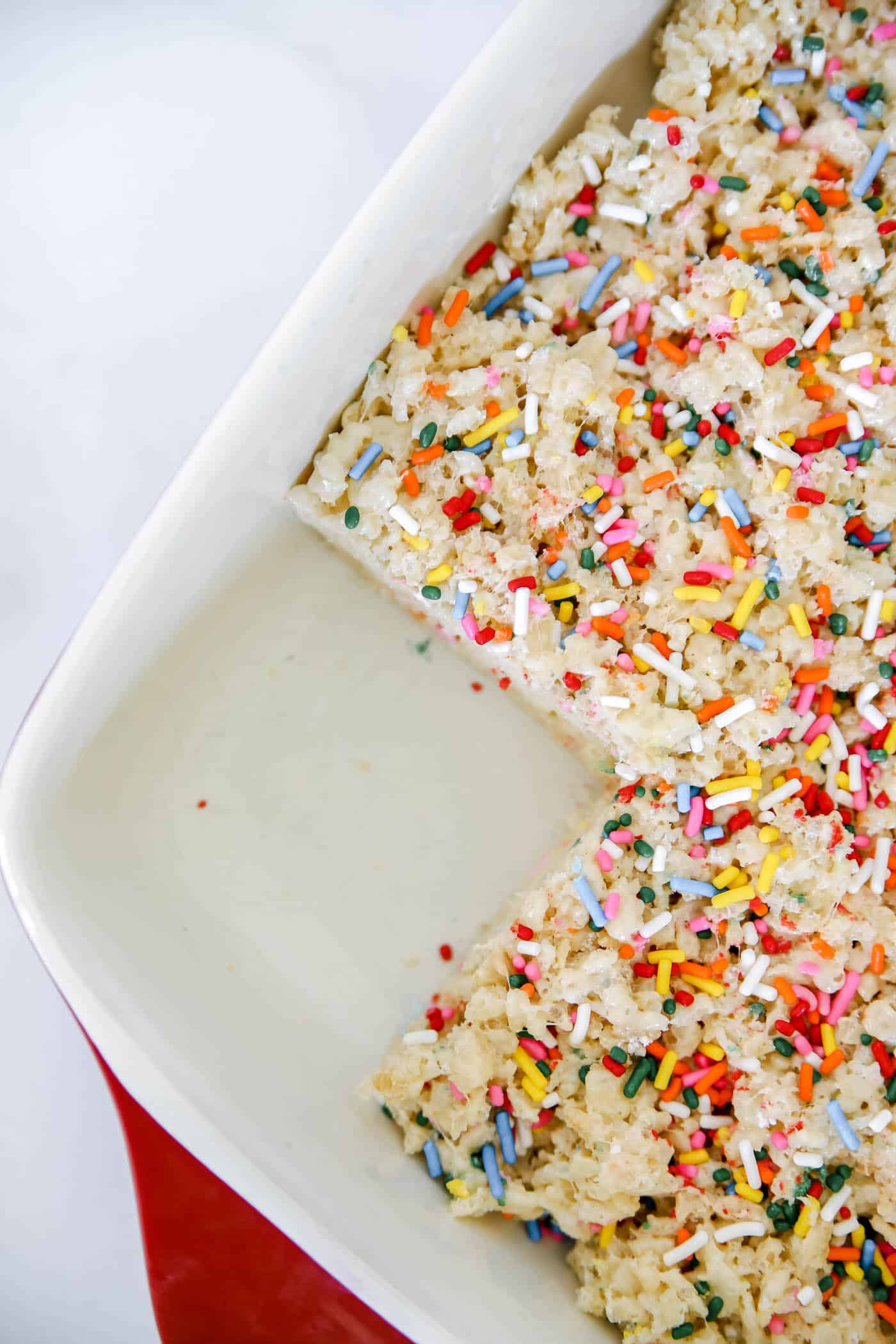 Cake Batter Rice Krispie Treats - Comfort Food at Home