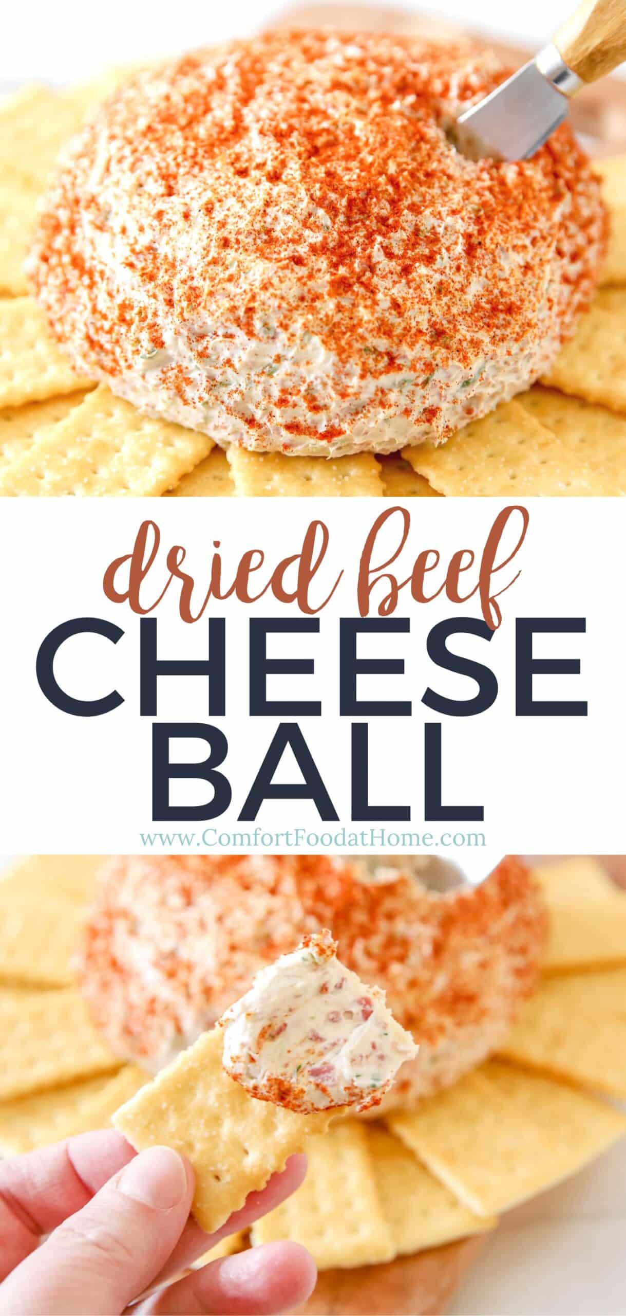 Old Fashioned Dried Beef Cheese Ball Recipe - Comfort Food at Home