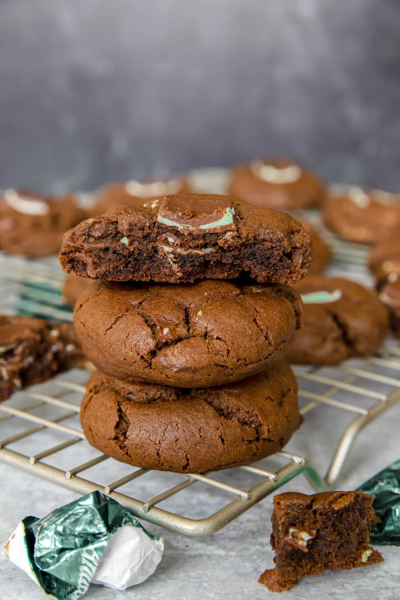 Chocolate Andes Mint Cookies - Comfort Food at Home