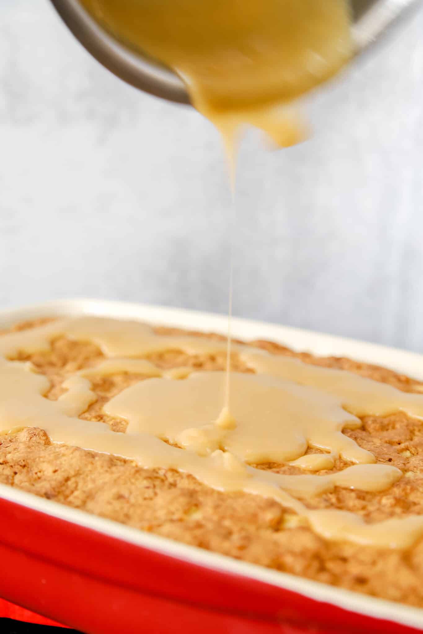 Fresh Apple Cake With Caramel Icing - Comfort Food at Home