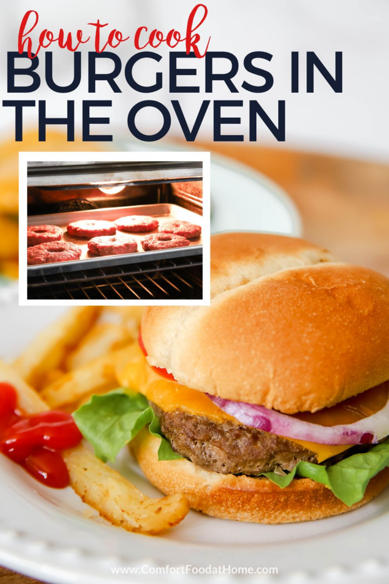 How to Cook Burgers in the Oven - Comfort Food at Home