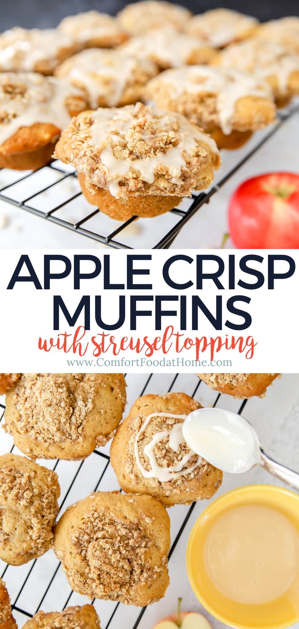 Apple Crisp Muffins With Streusel Topping - Comfort Food at Home