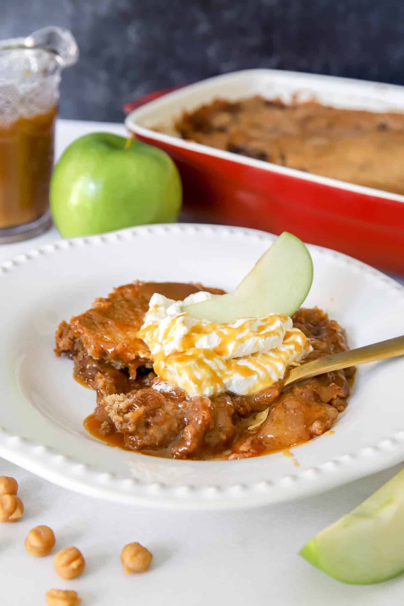 3 Ingredient Peach Cobbler (Peach Dump Cake) - Comfort Food at Home