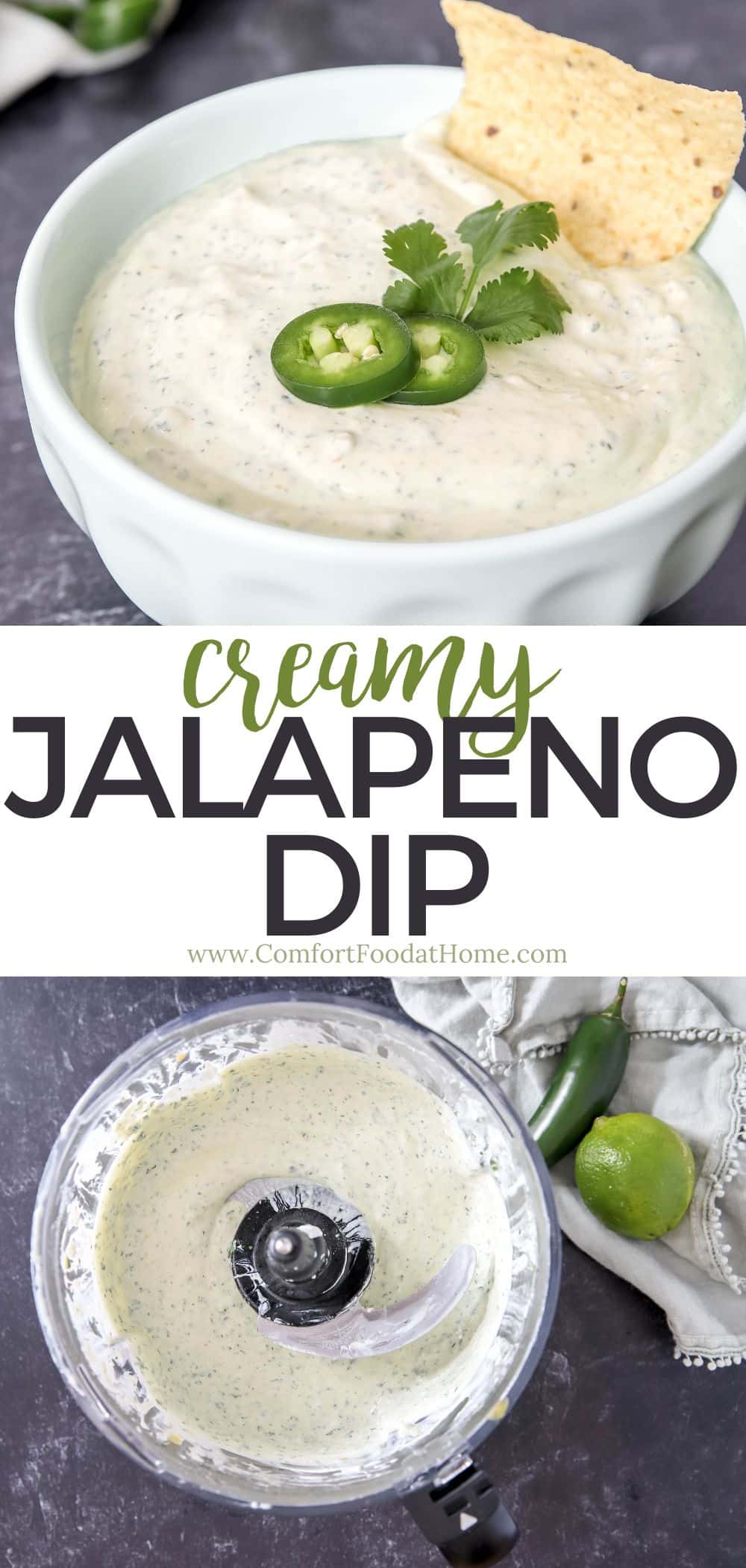 Creamy Jalapeno Dip - Comfort Food at Home