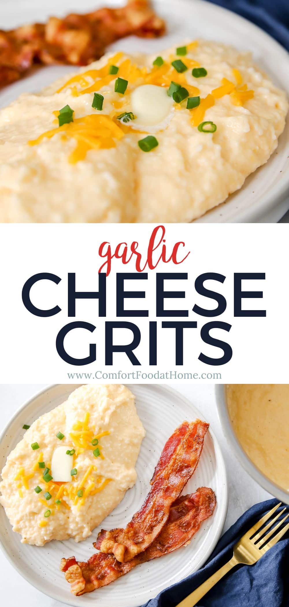 Garlic Cheese Grits - Comfort Food at Home